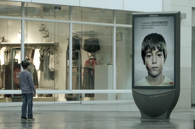 Creative Advertising Board Aims to Help Kids Victims of Abuse - Big Think