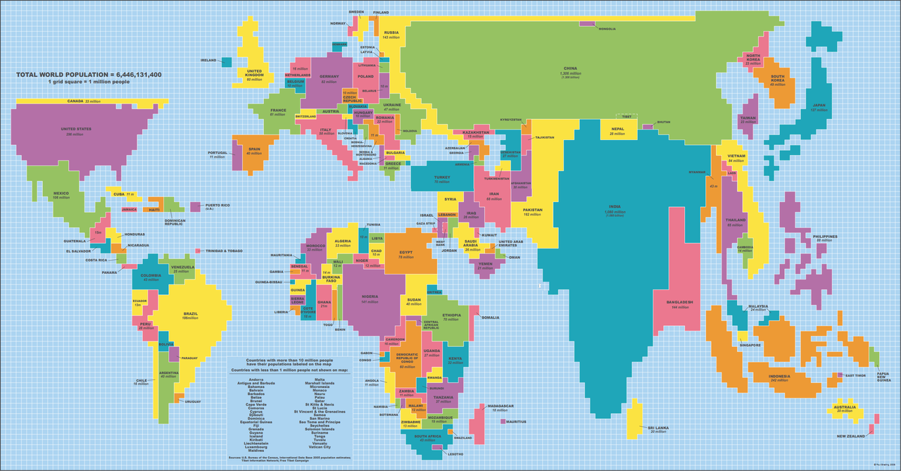 A Map of Countries Contributing Most, and Least, to Earth's (Over ...