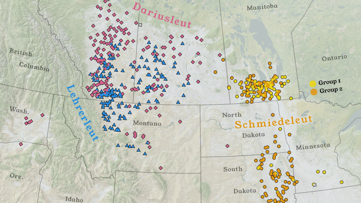 Map of Hutterite colonies shows religion and evolution - Big Think