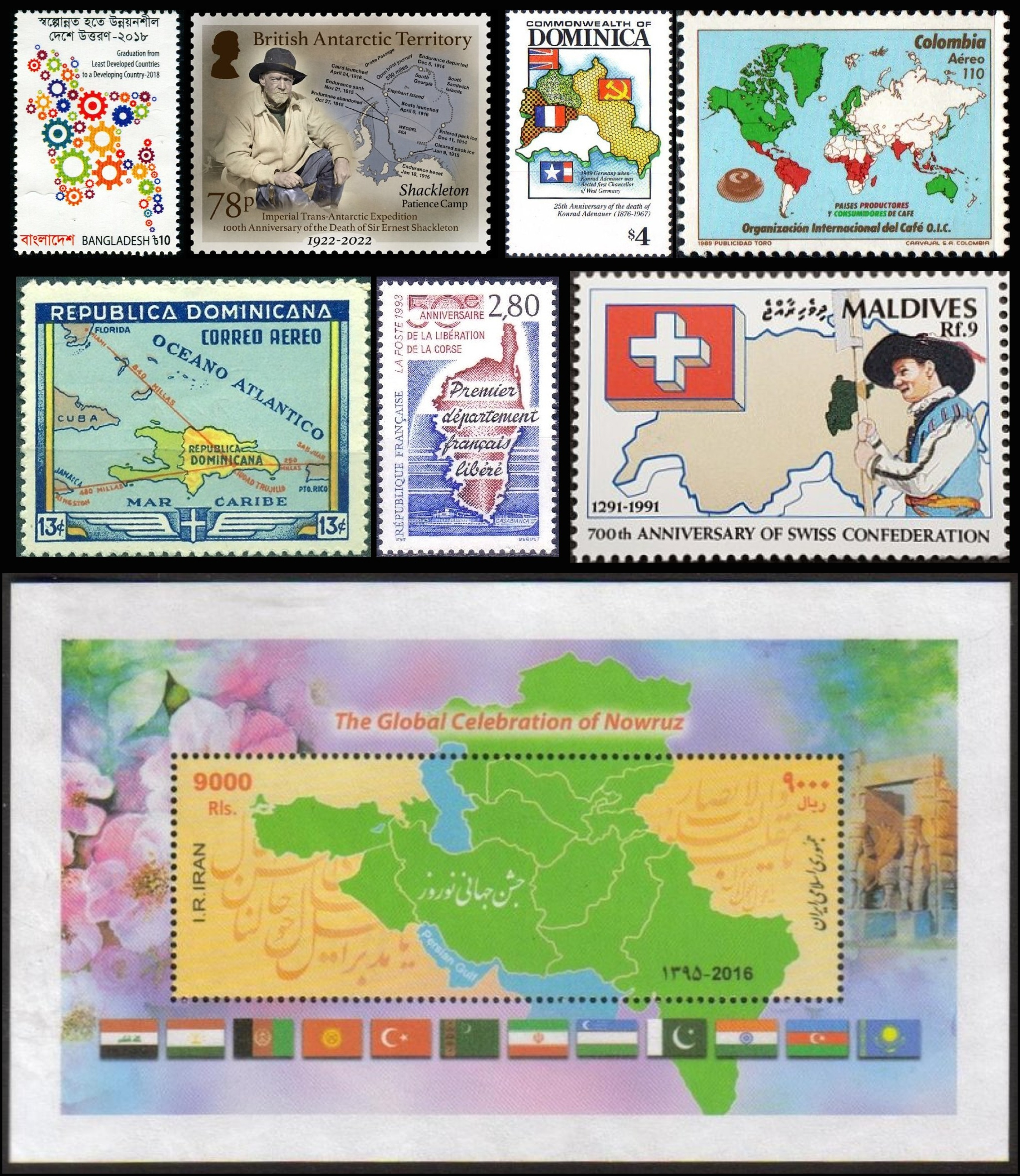 What's better than maps or stamps? Maps on stamps! - Big Think